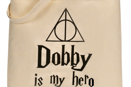 Dobby Tote Bag - DOBBY Is My Hero Harry Potter Natural Cotton Flat Tot ...
